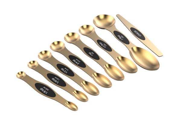 Brass Magnet Measuring Spoon Set - Kitchen Envy